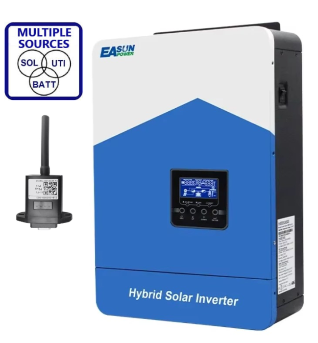 Купить Гибридные инверторы солнечные EASUN 4.2kW 24V ISolar SMH-II-4.2KW-24V (4200VA/3800W, Max ...